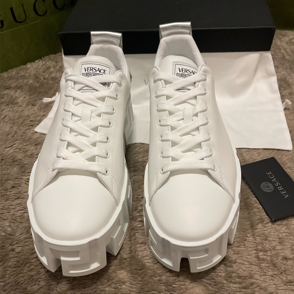 Versace | Shoes | Versace Greca Labyrinth Men Sneakers Eu 47 Us 4 ...